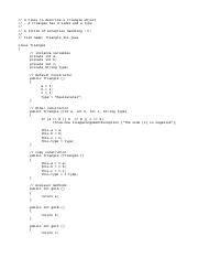 Java Triangle Class Exploring Constructors Methods A Class To Describe A