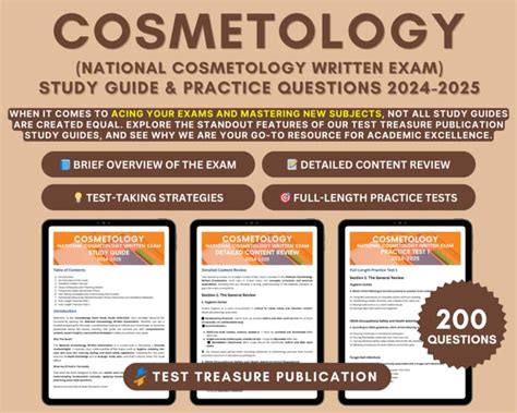 Cosmetology Exam Study Guide 2024 2025 National Cosmetology Written Exam
