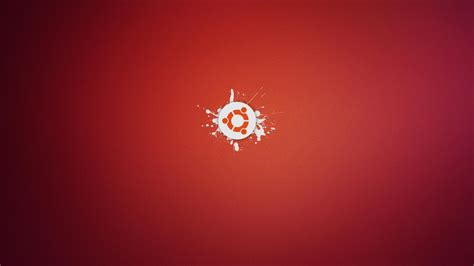 Ubuntu Logo On A Red Background · 1920x1080 Full Hd Free Photo From Uaha Pictures And Wallpapers