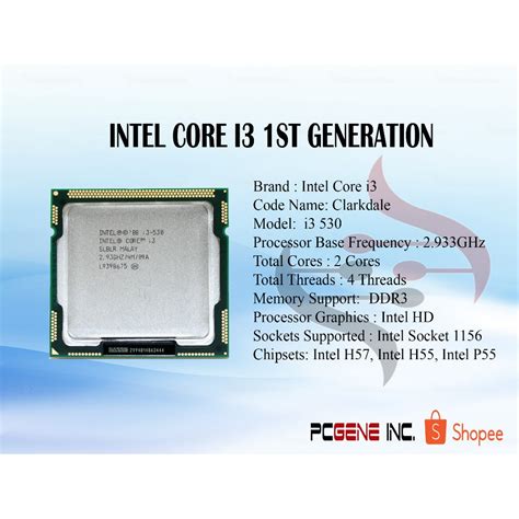Desktop Intel 1st Generation Processor I3 530 I5 650 I5 660 I5 661