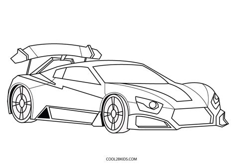 Sports Car Printable Coloring Pages
