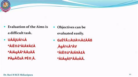 Difference Between Aims And Objectives By Dr Ravi H Pptx