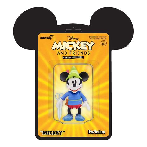 Mickey Mouse Vintage Super 7 Reaction Toy Action Figure