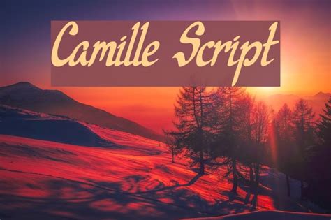 Camille Script Font Free Download Ttfotf