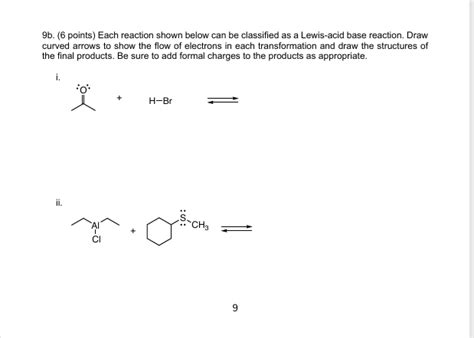 Solved 9b 6 ﻿points ﻿each Reaction Shown Below Can Be