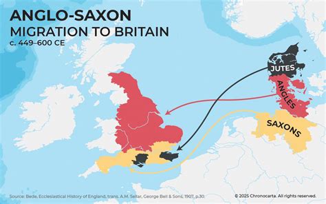 Anglo Saxon Migration To Britain C 449 600 Ce Early British History
