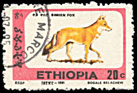 Ethiopia 1372d Used Simien Fox Africa Ethiopia General Issue Stamp Hipstamp
