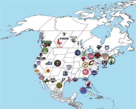 Nba Team Maps Toutes Les Équipes De Nba Vrimca