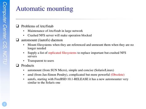 Automount NFS Ppt Download