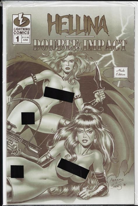 Hellina Double Impact Nude Cover 1996 Double Impact Comic Books Modern Age Lightning