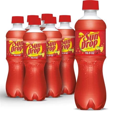 Sun Drop Cherry Lemon Citrus Soda Bottle 16 9 Fl Oz 6 Pack