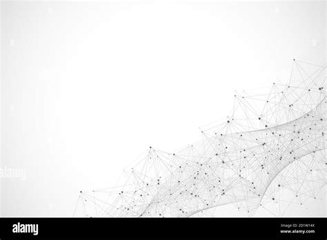 Abstract Big Data Visualization Digital Network Connection Concept