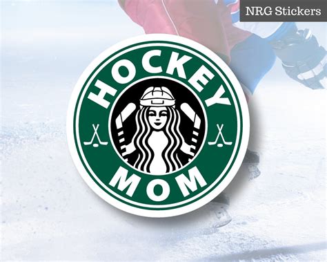 Hockey Mom Vinyl Sticker Funny Hockey Vinyl Sticker Ice Etsy