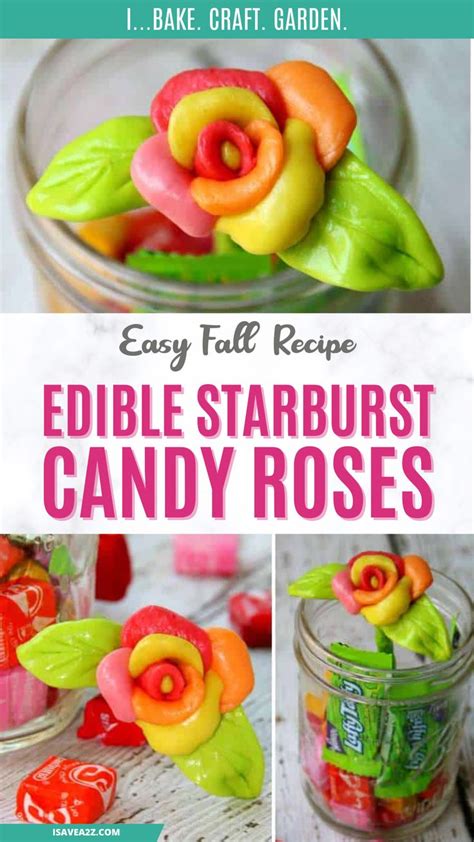 Edible Starburst Candy Roses Candy Roses Starburst Candy Easy