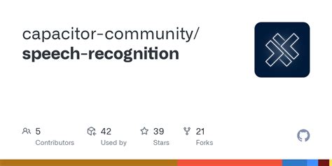 Github Capacitor Community Speech Recognition