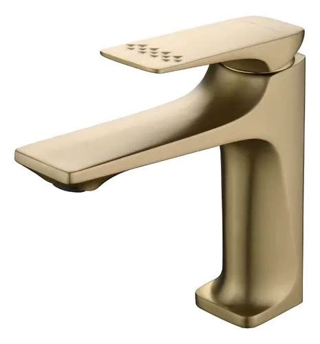Grifo Corto Mezcladora Monocomando Para Lavatorio Grifetti Dorado