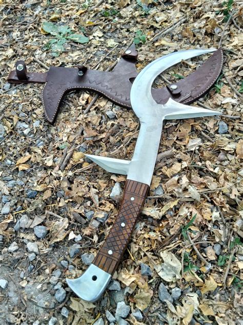 Hunga Munga Sword Replica African Tribal Inspired Blade With Beautiful Leather Sheath Etsy