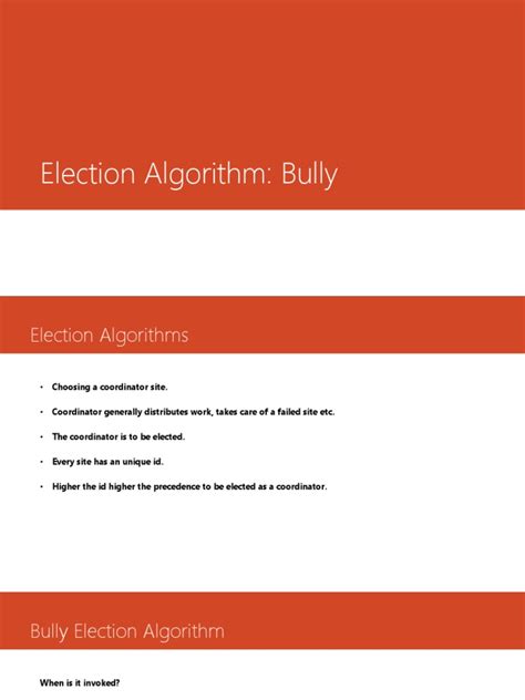 Bully Election Algorithm Pdf