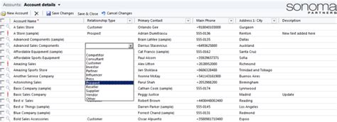 Grid Microsoft Dynamics 365 Xrm Links