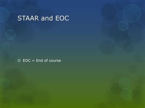 Ppt Staar And Eoc Powerpoint Presentation Free Download Id 2795320