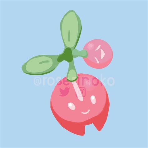Cherubi Pokemon Fan Art Pokemon Art Cute Pokemon