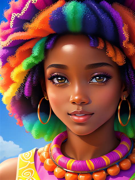 Download Ai Generated Girl Afro Royalty Free Stock Illustration Image Pixabay