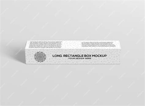 Premium Psd Long Rectangle Packaging Box Mockup