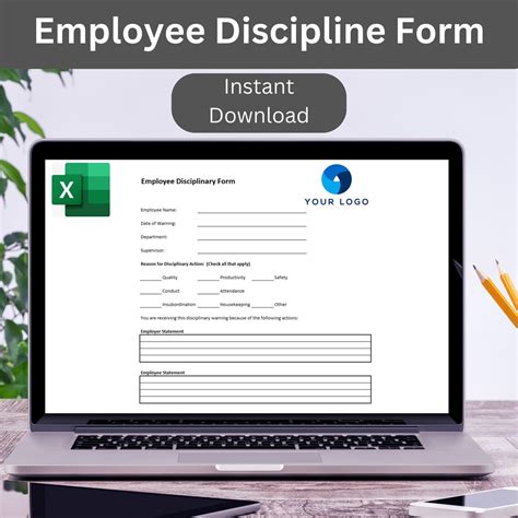 Employee Discipline Form Disciplinary Action Template For Employer And