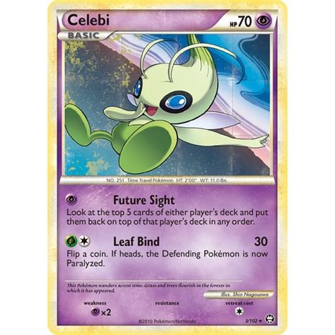 Celebi 3102 Hs Triumphant Holo Rare Pokemon Card Near Mint Tcg