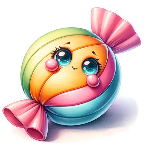 Kawaii Candy Clipart Sweet Treats Art S Digital Download Etsy