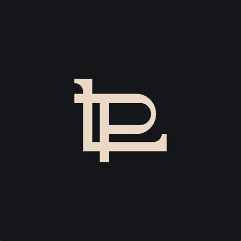 Initial Based Clean And Minimal Letter Lp Pl L P Monogram Logo