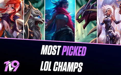 10 Champions With The Highest Pick Rate In League Of Legends 1v9
