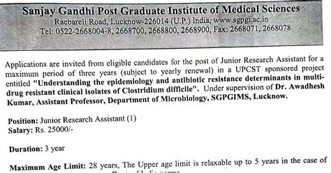 Sgpims Medical Microbiology Project Opening