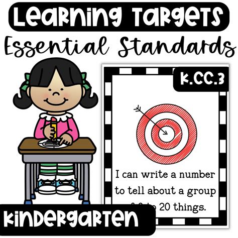 Learning Targets For Kindergarten Printable Pdf Template