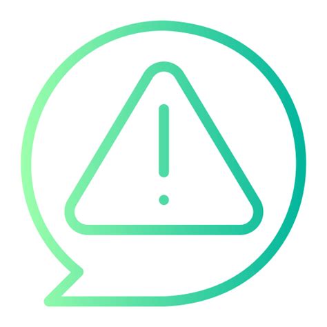 Caution Generic Gradient Outline Icon