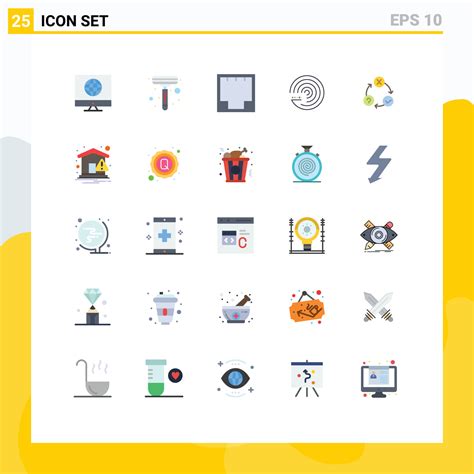User Interface Pack Of 25 Basic Flat Colors Of Flow Scince Ethernet