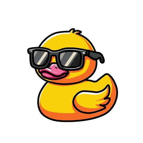 Rubber Duck With Sunglasses Vectors And Illustrations For Free Download