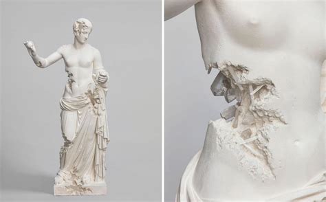 Eroded Replicas Of Iconic Sculptures Reveal Crystal Formations In New
