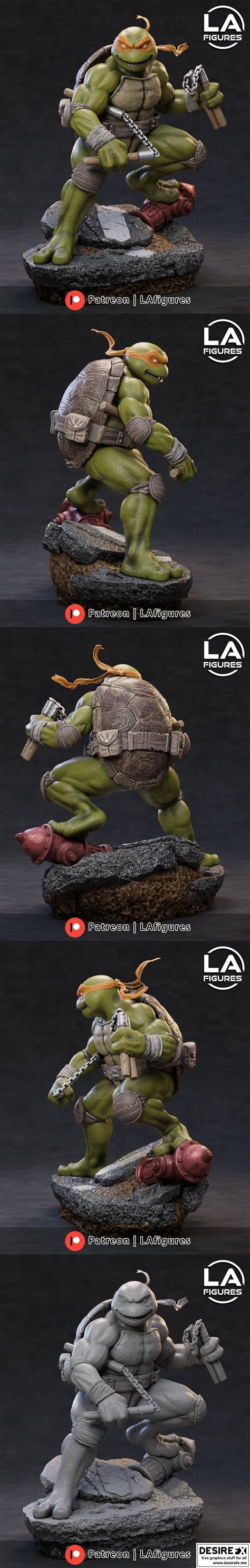 Desire Fx 3d Models Tmnt Michelangelo 3d Print Model