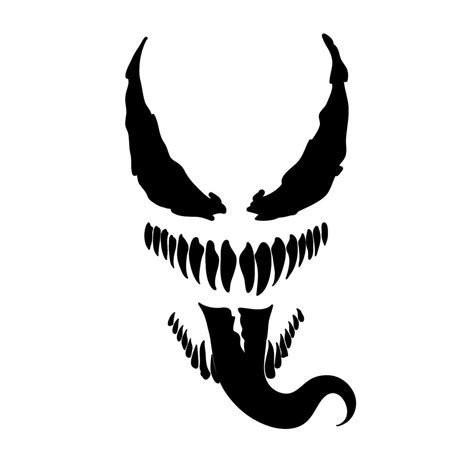 Venom Face Outline Venom Face Decal Etsy
