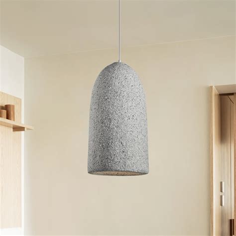 1 Light Handmade Bell Shape Pendant Light Wabi Sabi Polystyrene Light Pendantlightie