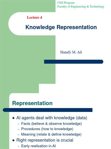 lec 4 expert systems pdf knowledge representation and reasoning