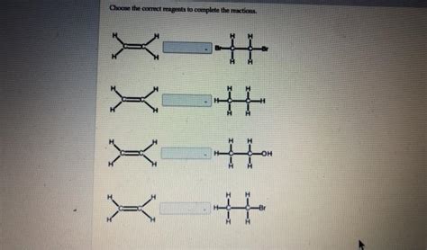 Solved Choose the correct reagents to complete the | Chegg.com