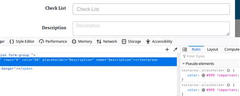 html placeholder color of textarea stack overflow