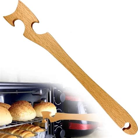Dropship 1 Pack Wooden Oven Rack Push Pull Stick For Oven Rack Push