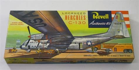 Vintage 1956 Revell Lockheed Hercules C 130 Model Kit Box Only Parts