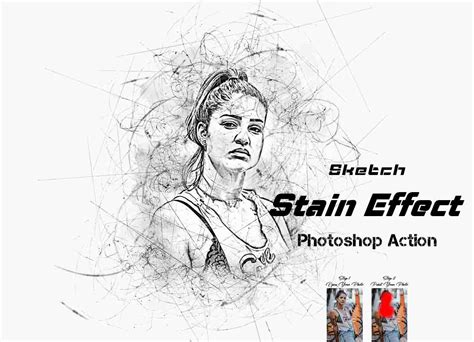 Sketch Stain Effect Photoshop Action Filtergrade