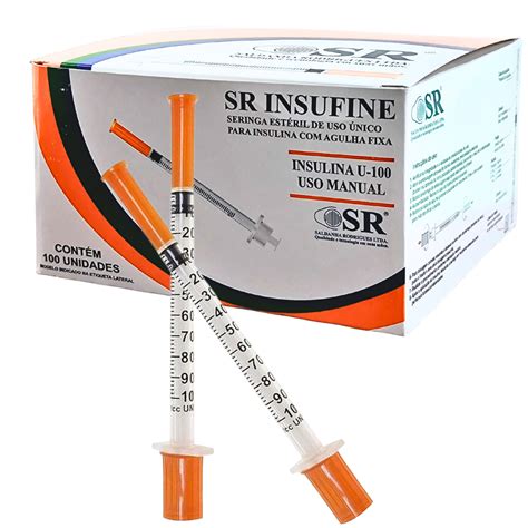 Seringa Insulina 1ml C Ag 8mm X 0 30mm 30g Sr Cx C 100un Gabmedic