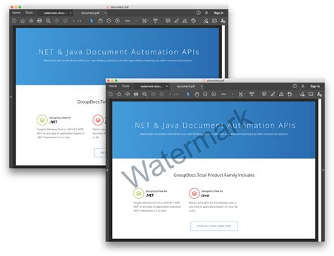 워터마크 pdf 문서 텍스트 및 이미지 워터마크