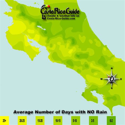 Rainfall And Sunniness Maps Of Costa Rica